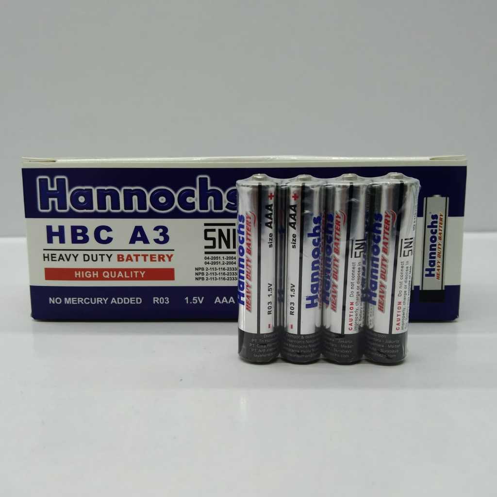 Jual Hannochs Baterai Batere Remot Kecil Murah AAA A3 | Shopee Indonesia