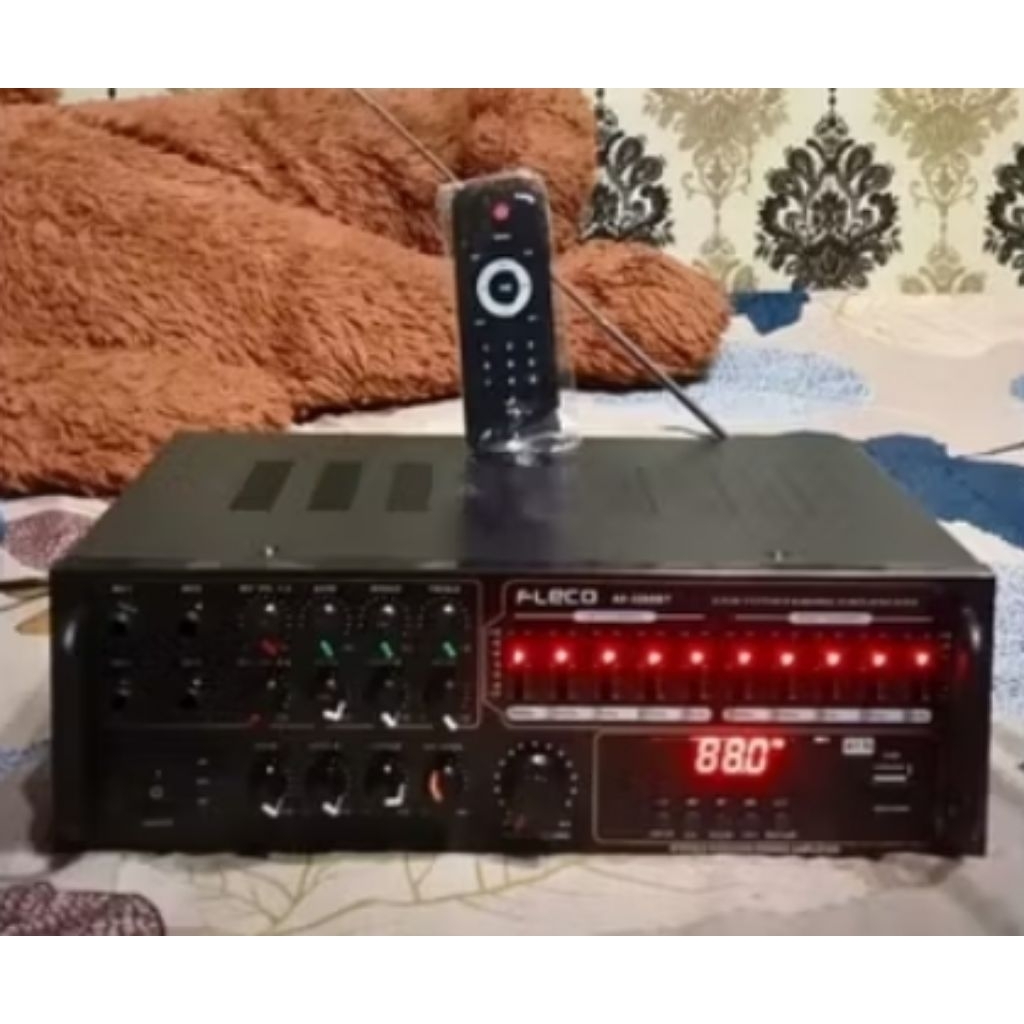 Jual power amplifier fleco av 3288 bt | Shopee Indonesia