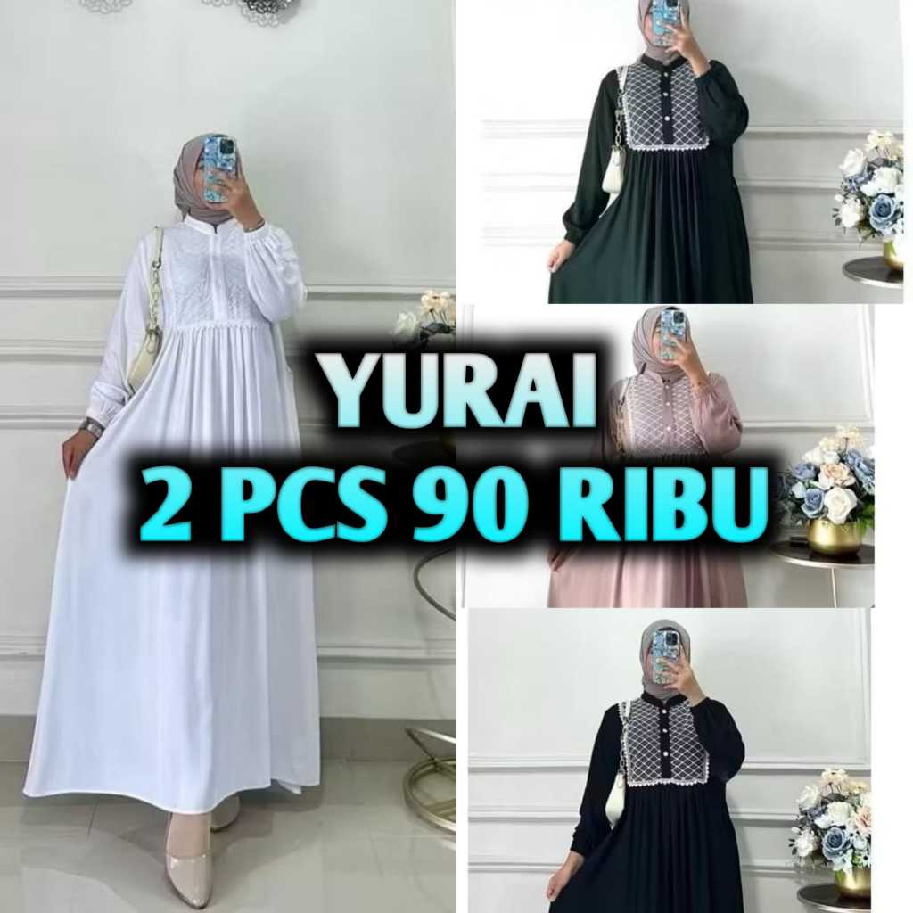 Jual gamis terbaru baju ootd ala selebgram Maxy gamis korea style ...
