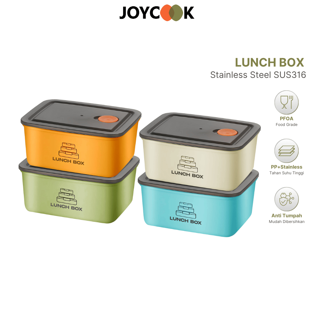 Jual JOYCOOK Lunch Box Kotak Penyimpanan Makanan Stainless dengan Tutup ...
