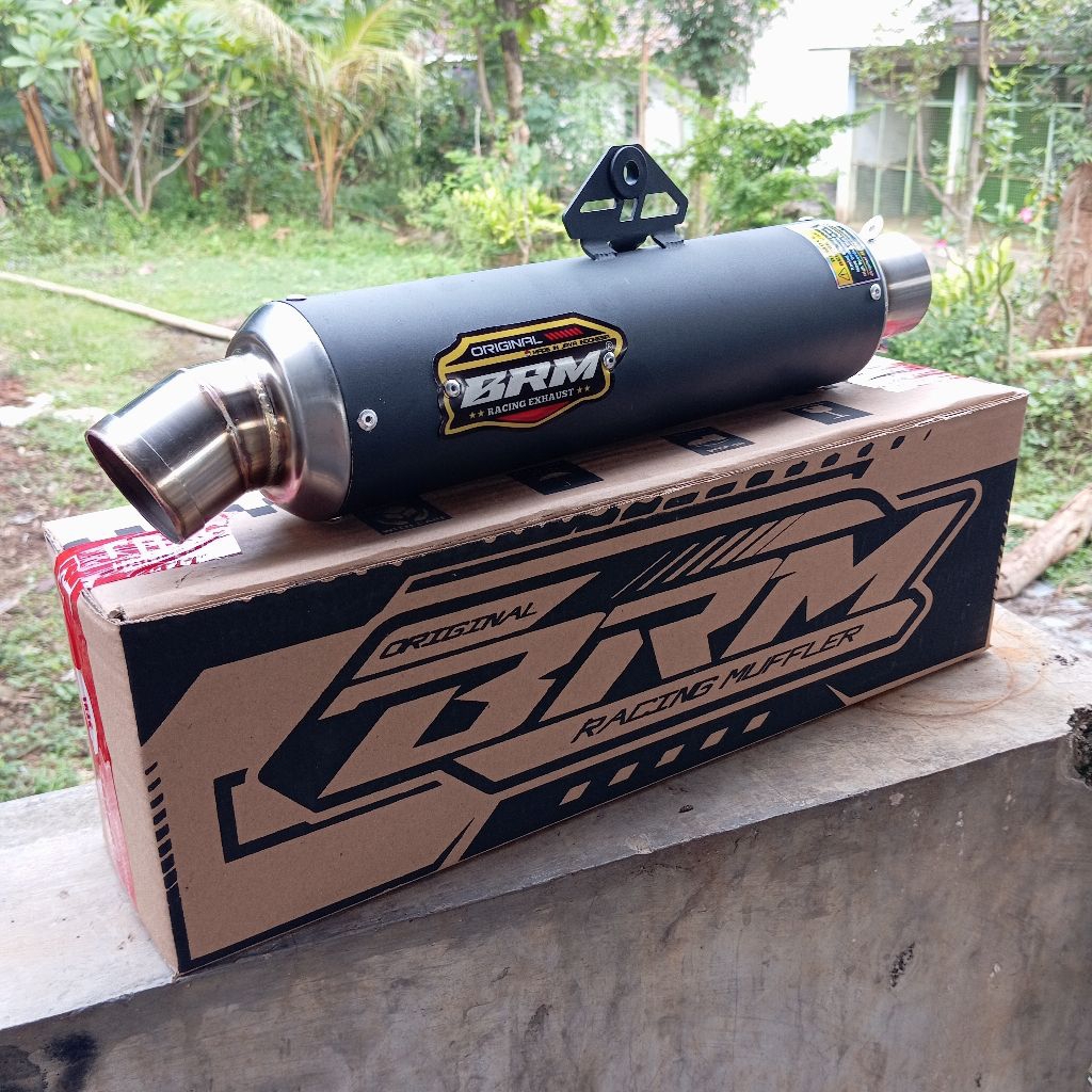 Jual SLINCER KNALPOT JENONG BLACK COATING ORIGINAL BRM GEN2 inlet 50mm ...