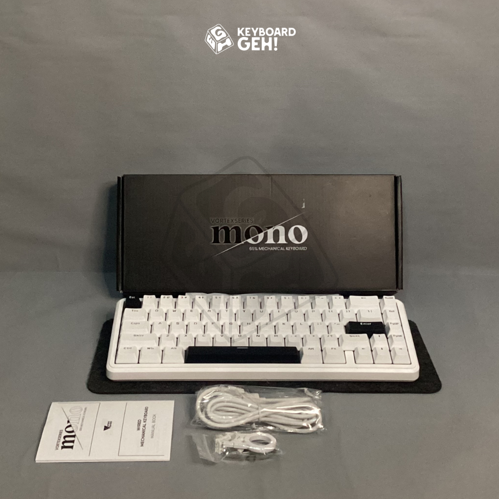 Jual Vortexseries Mono Series 65% - Wired - White Variant - Mechanical ...