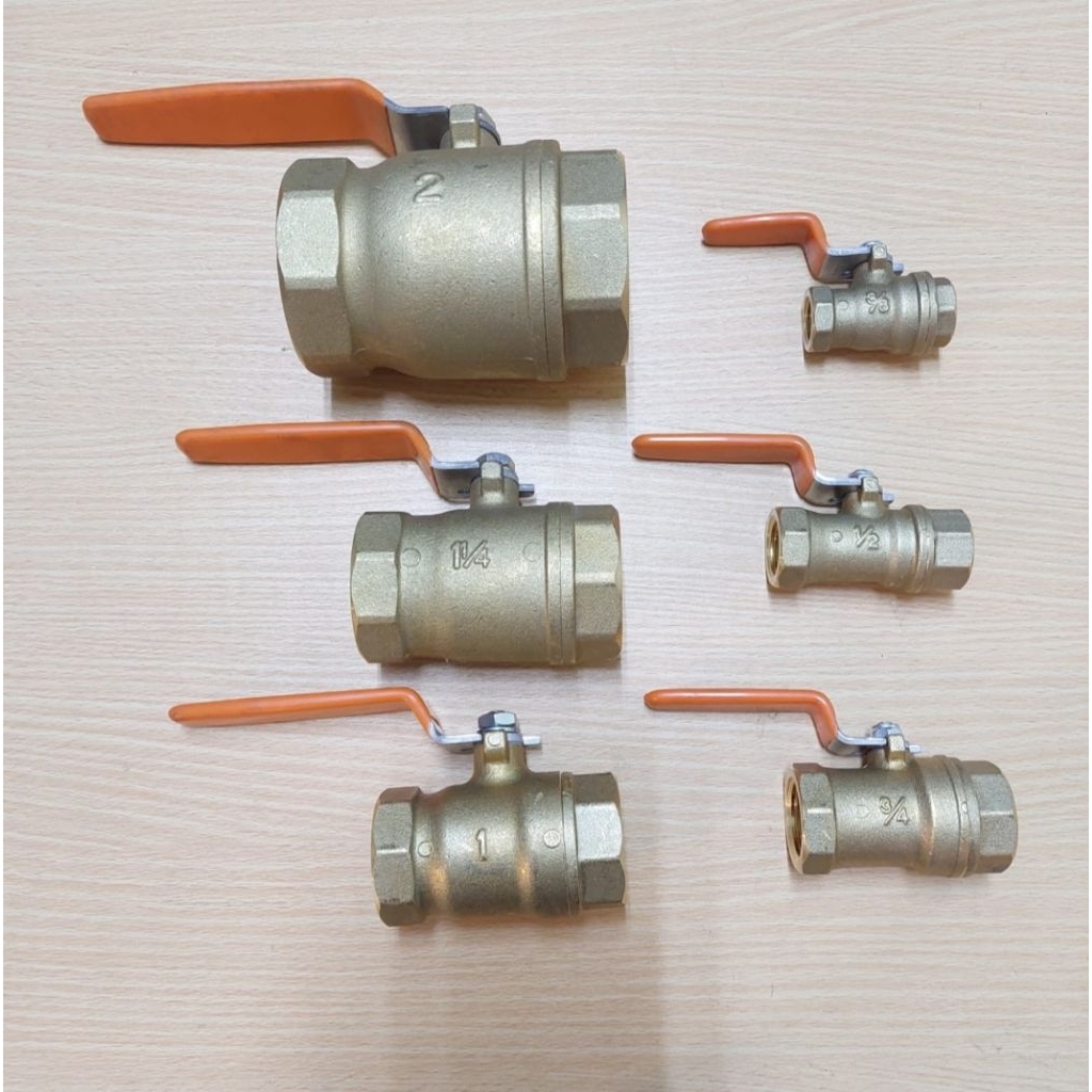 Jual 1" inch Ball Valve Kuningan Drat Kitz 400WOG | Shopee Indonesia