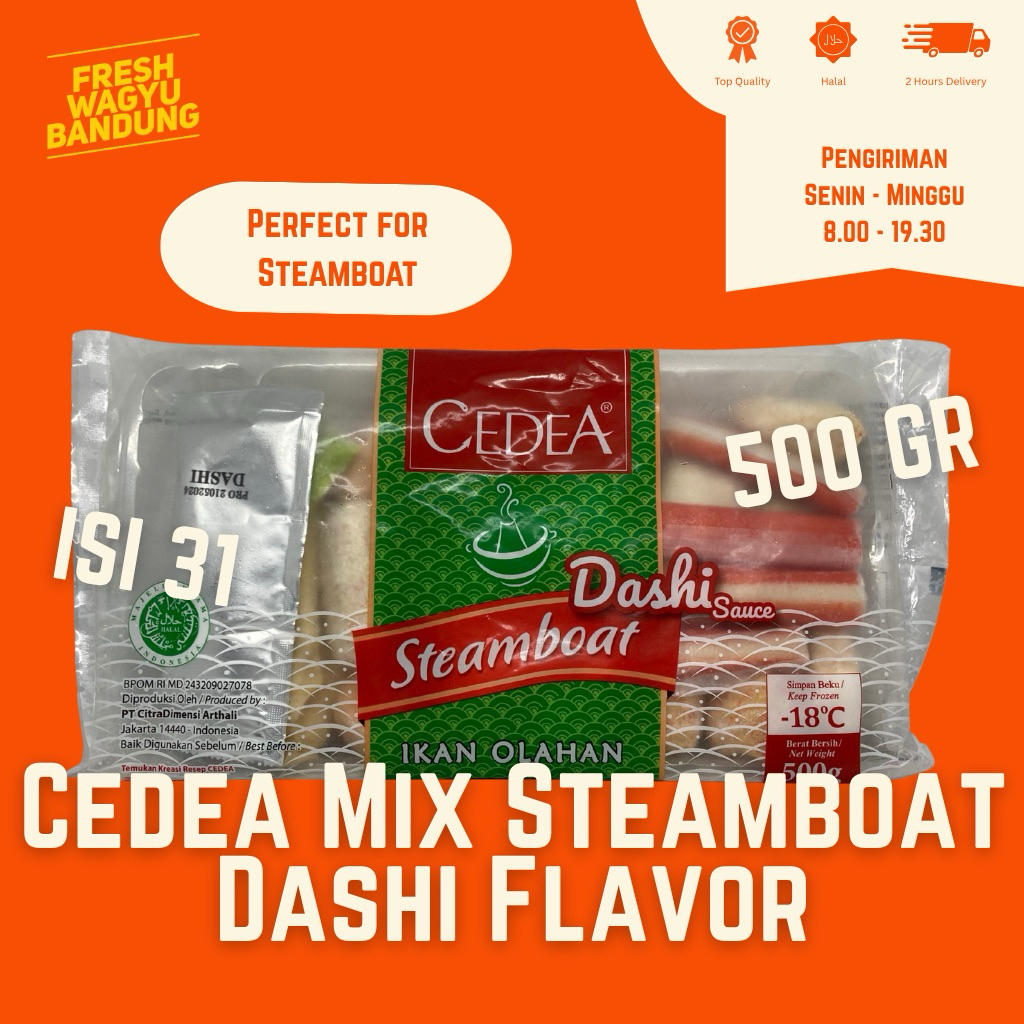 Jual CEDEA PAKET MIX STEAMBOAT SET 500G DENGAN BUMBU SUKI SHABU HALAL ...