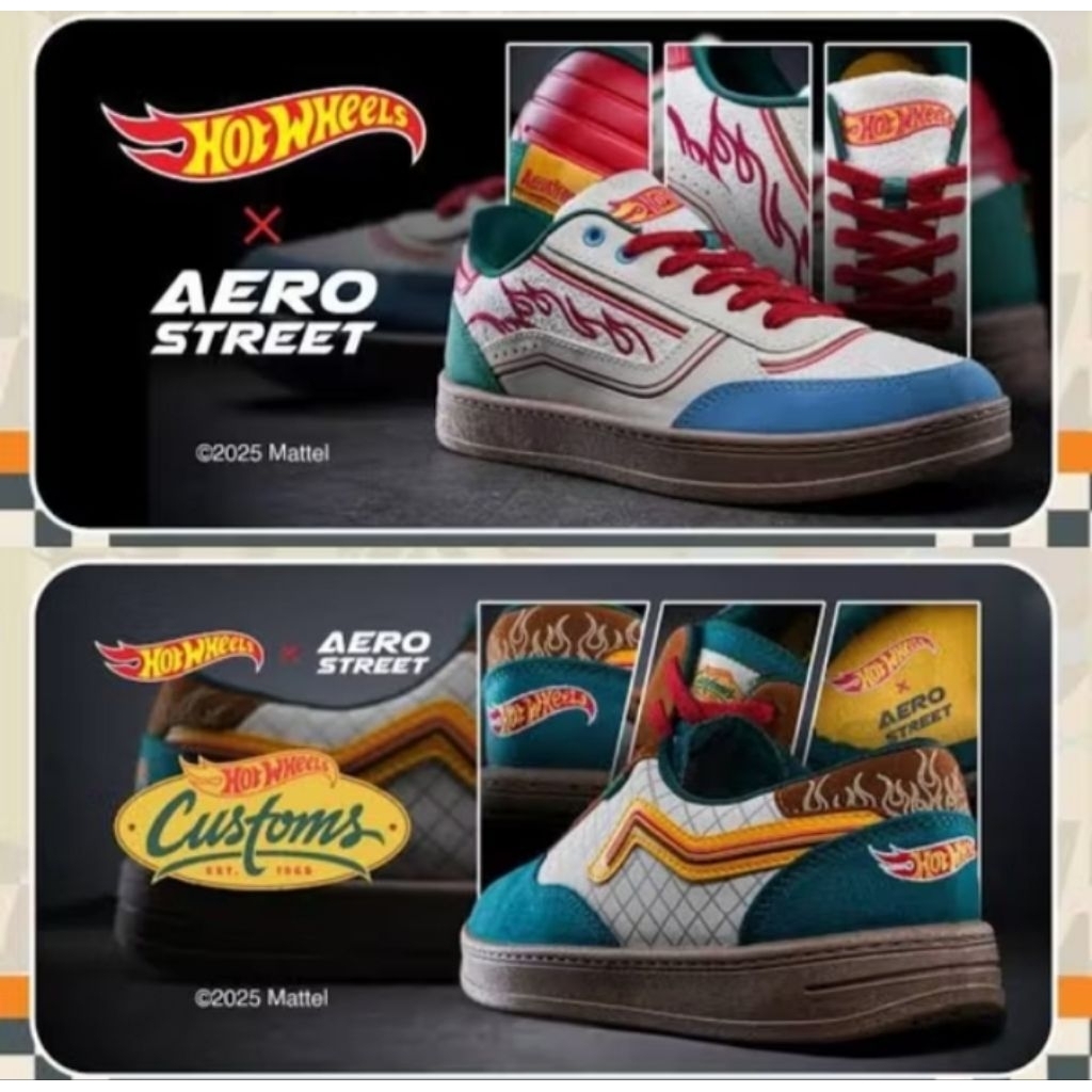 Jual Aerostreet X Hot Wheels - sepatu sneakers casual | Shopee Indonesia