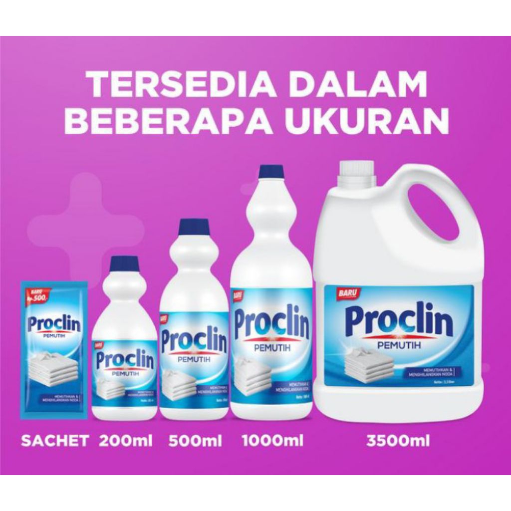 Jual proclin pemutih pakaian semua ukuran | Shopee Indonesia
