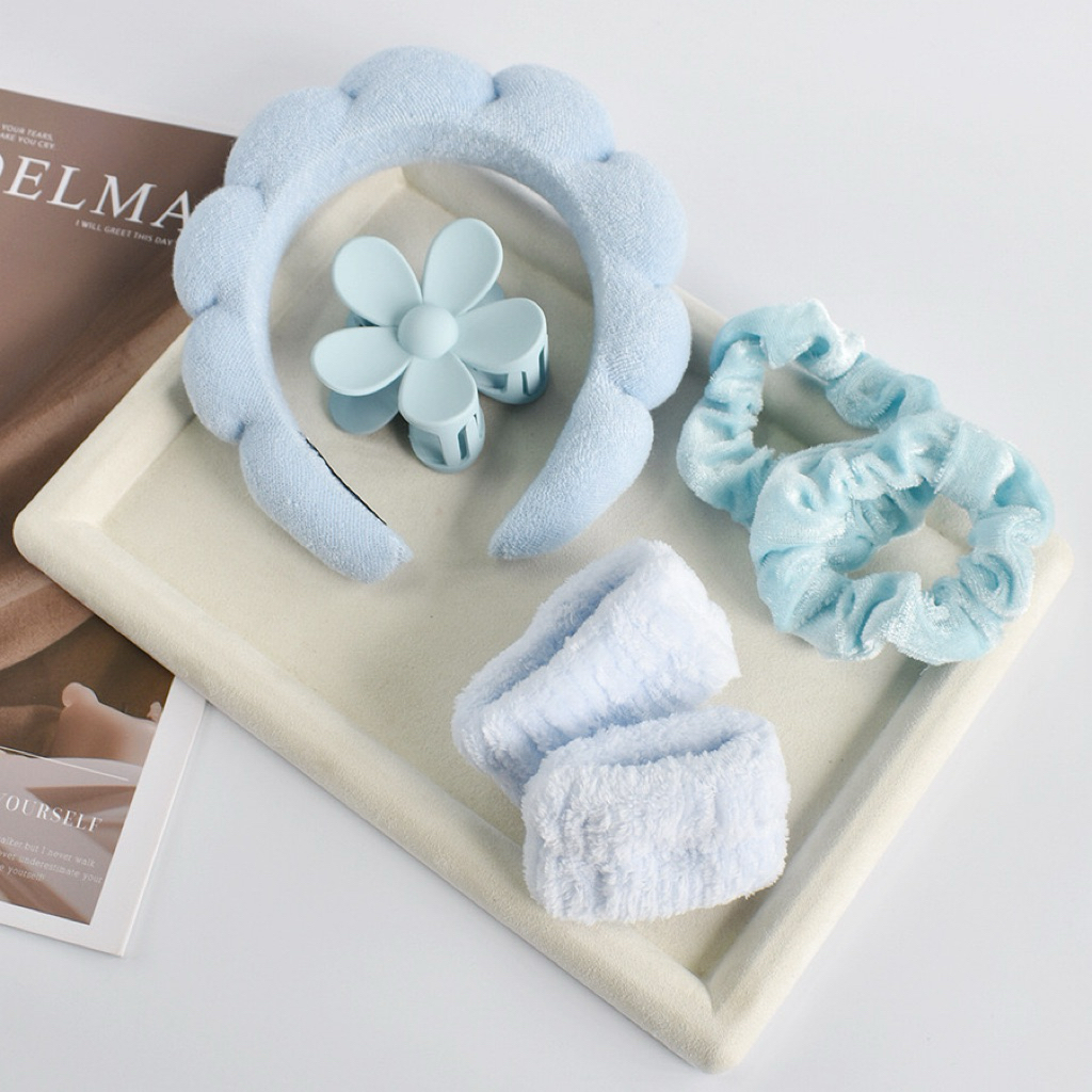 Jual 1SET - NEW IRENE Bando Dan Handuk Tangan Cuci Muka Korea Fluffy ...