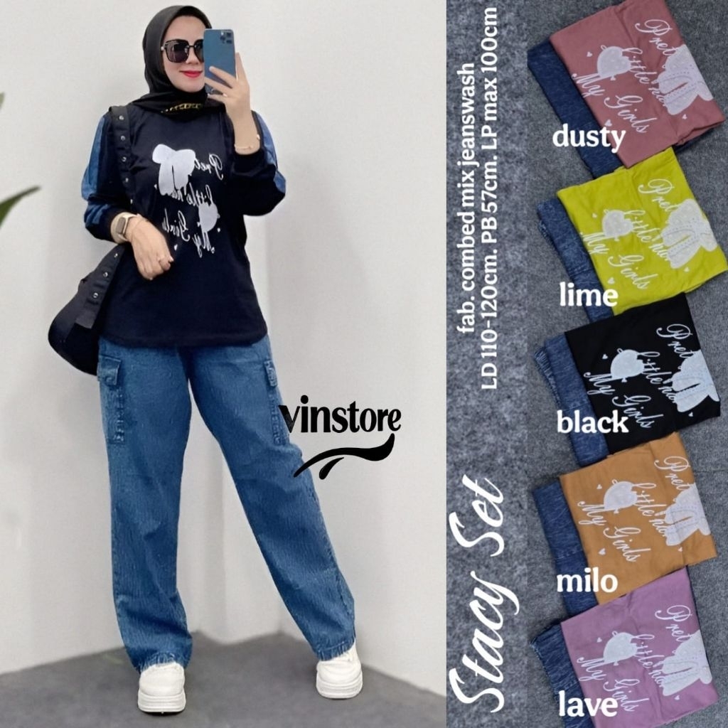 Jual (COD) STACY SET // ORIGINAL VINSTORE // BEST PREMIUM | Shopee ...