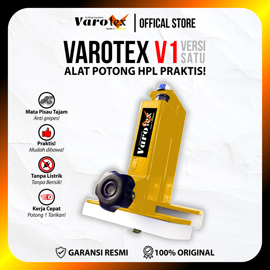 Jual Varotex V1 (Warna Kuning) Alat Potong HPL Varotex 100% Original ...