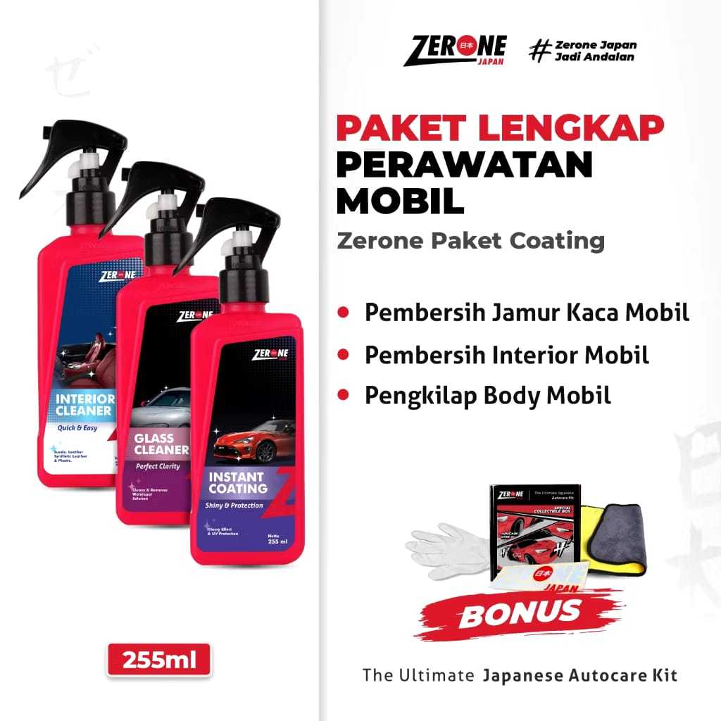 Jual ZERONE PAKET COATING NANO CERAMIC - Pembersih Jamur Kaca ...