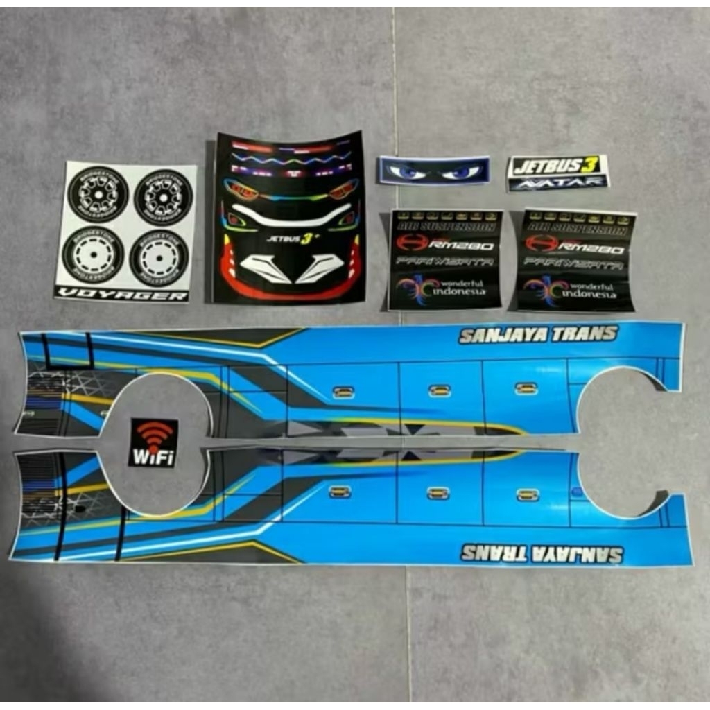 Jual stiker livery avatar sepasang kiri kanan miniatur bus | Shopee ...