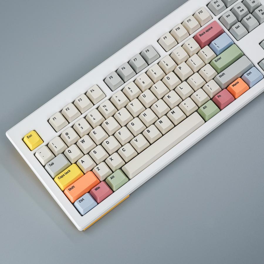 Jual Keycaps PBT Dye Sub Canvas Retro Pastel OEM Profile | Shopee Indonesia