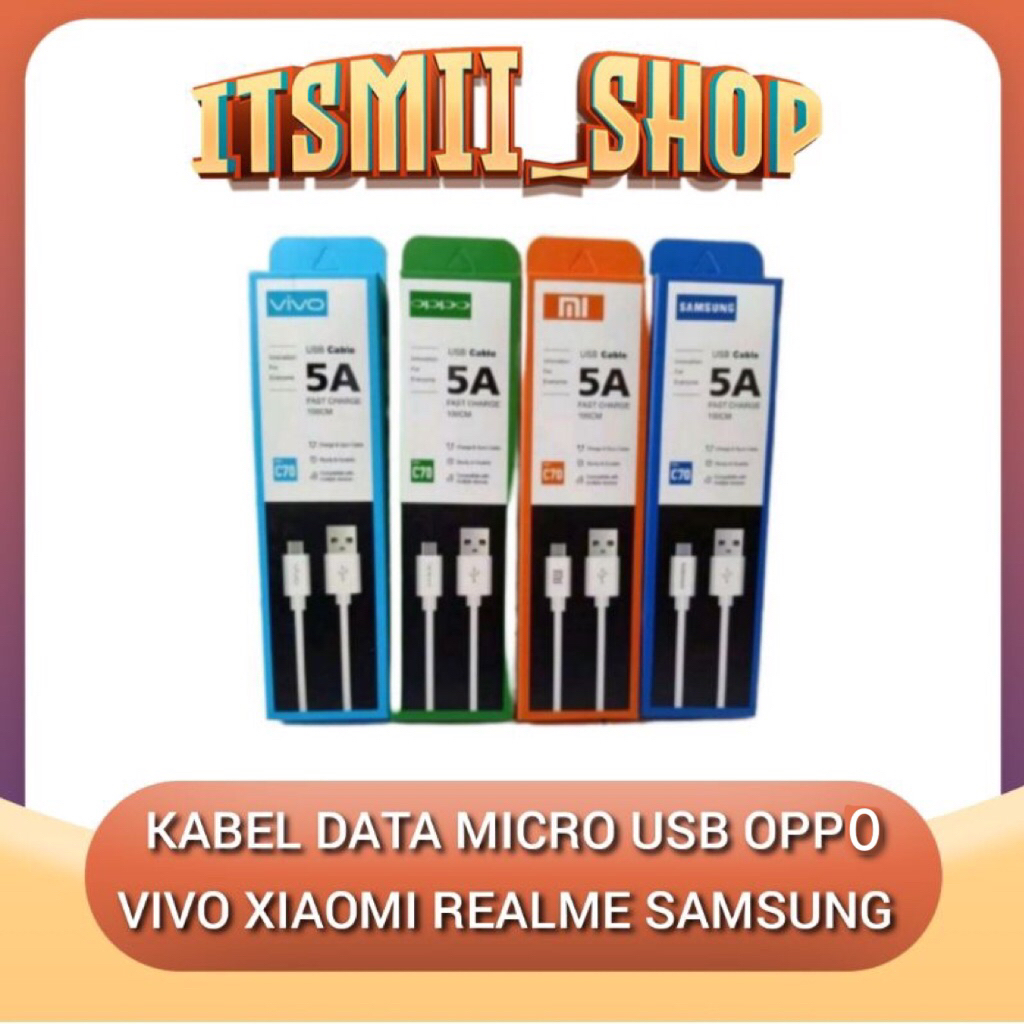 Jual KABEL DATA CHARGER CAS MICRO USB OPP0 VIVO XIAOMI REALME SAMSUNG ...