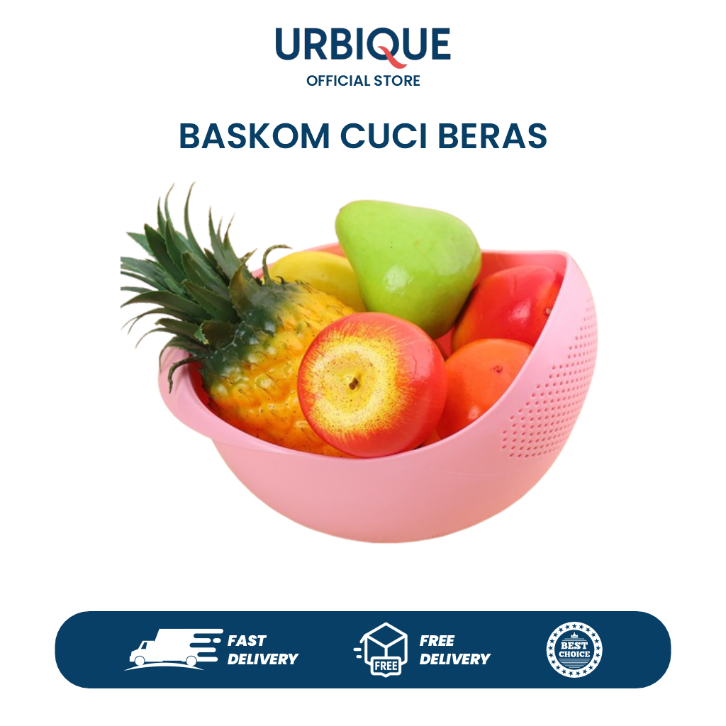 Jual Baskom Cuci Beras & Sayur Multifungsi - Wadah Saringan Anti Tumpah ...