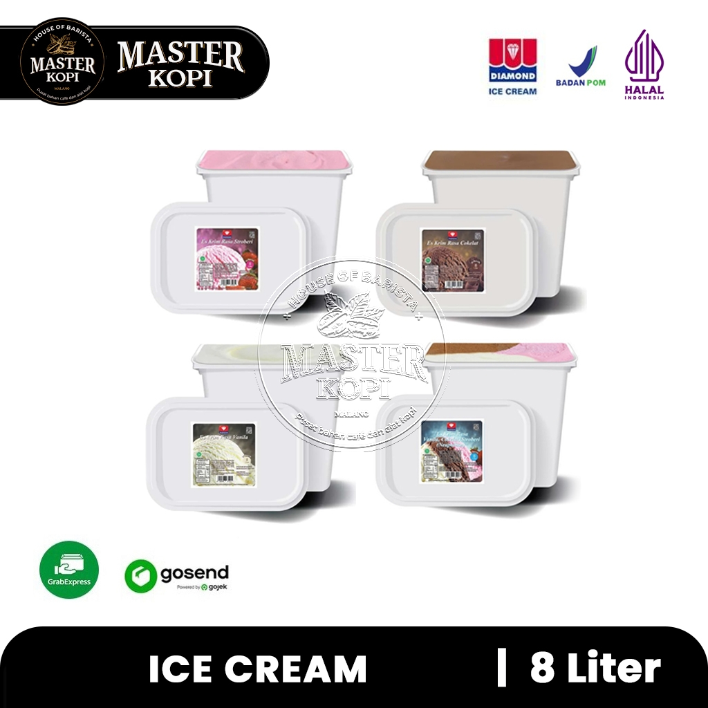 Jual Ice Cream Es Krim Diamond 8 Liter - KHUSUS INSTANT | Shopee Indonesia