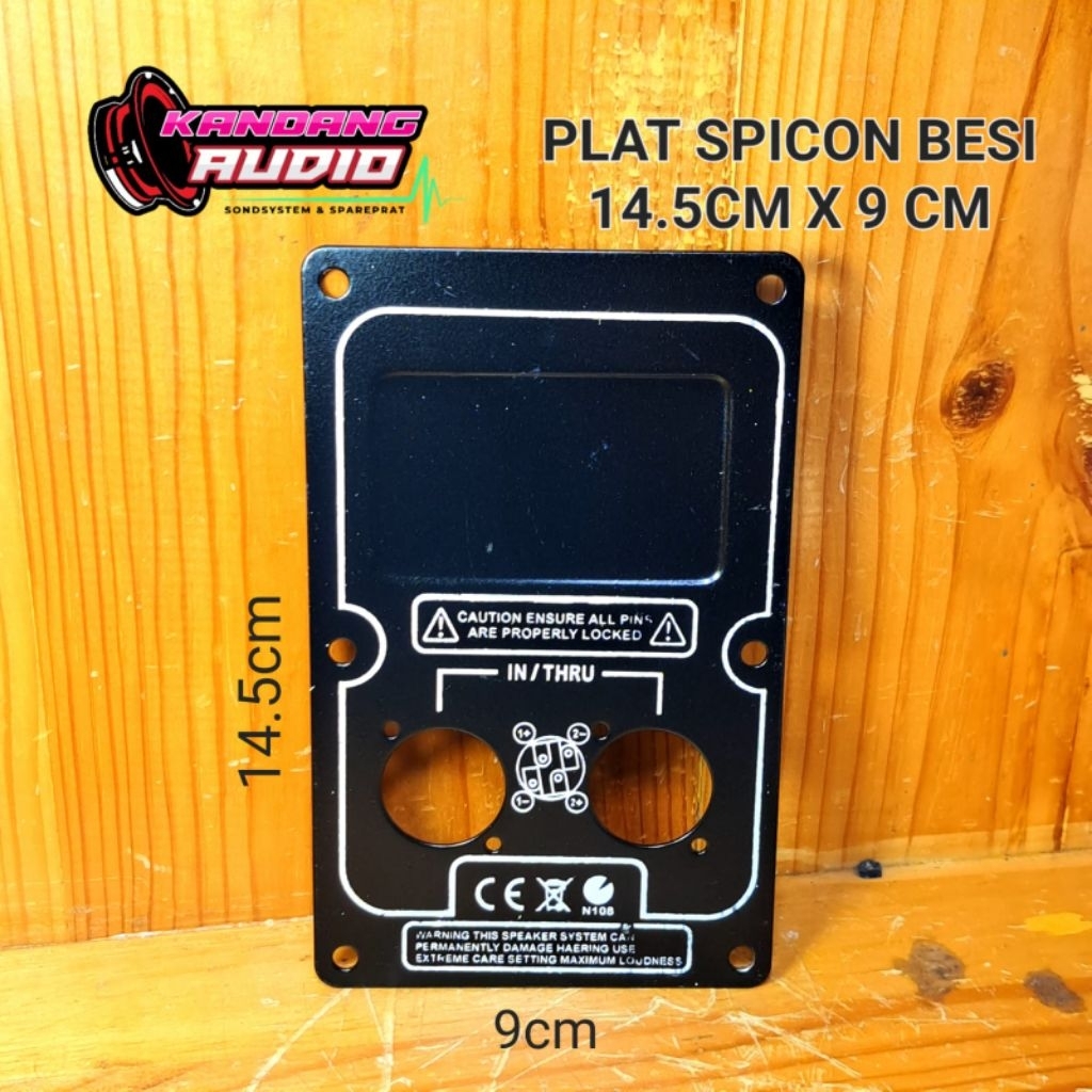 Jual PLAT SPICON BESI DATAR 2 LOBANG 14.5CM X 9 CM | Shopee Indonesia