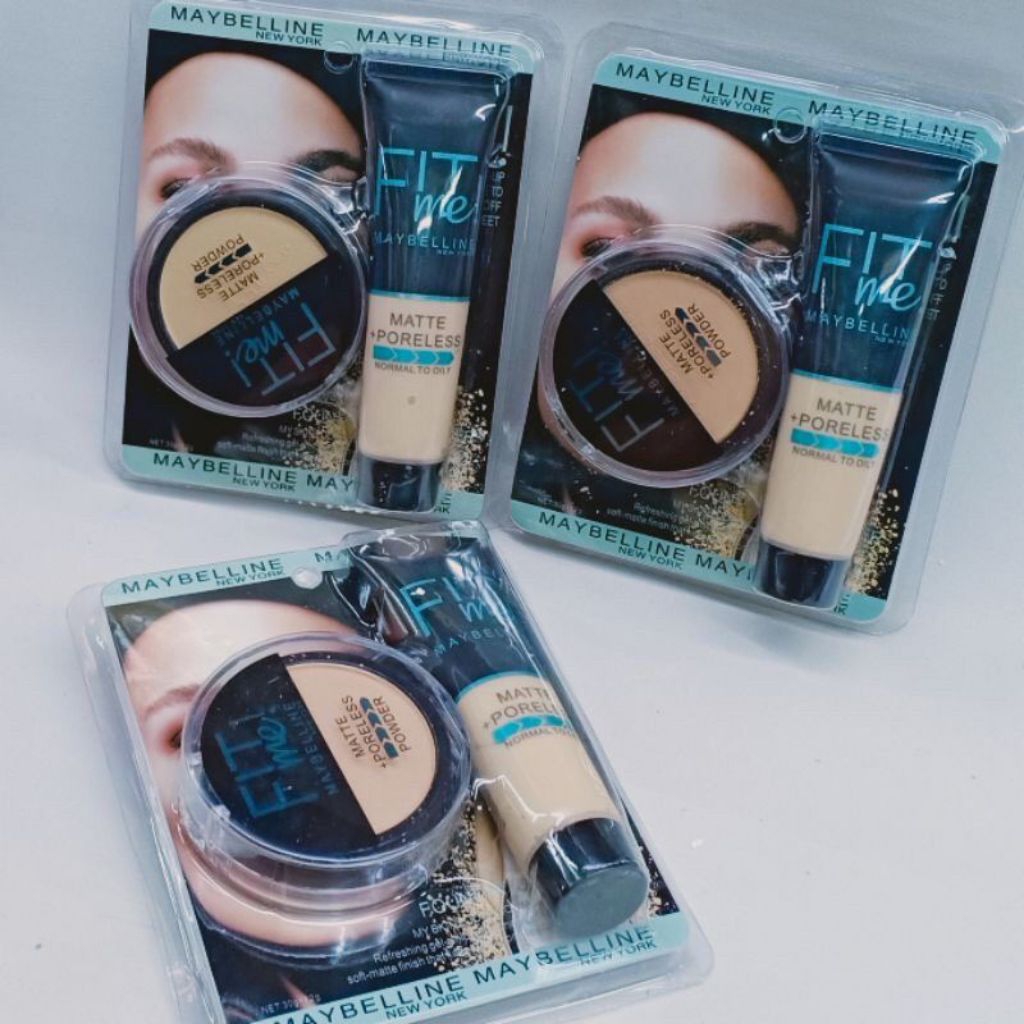 Jual PAKET BEDAK PLUS FONDATION FIT ME | Shopee Indonesia