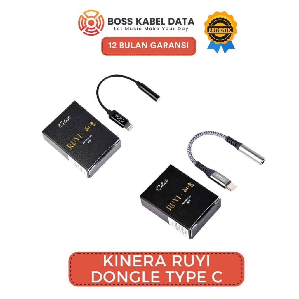 Jual Kinera Celest RUYI USB Type C to 3.5mm / Lightning to 3.5mm ...