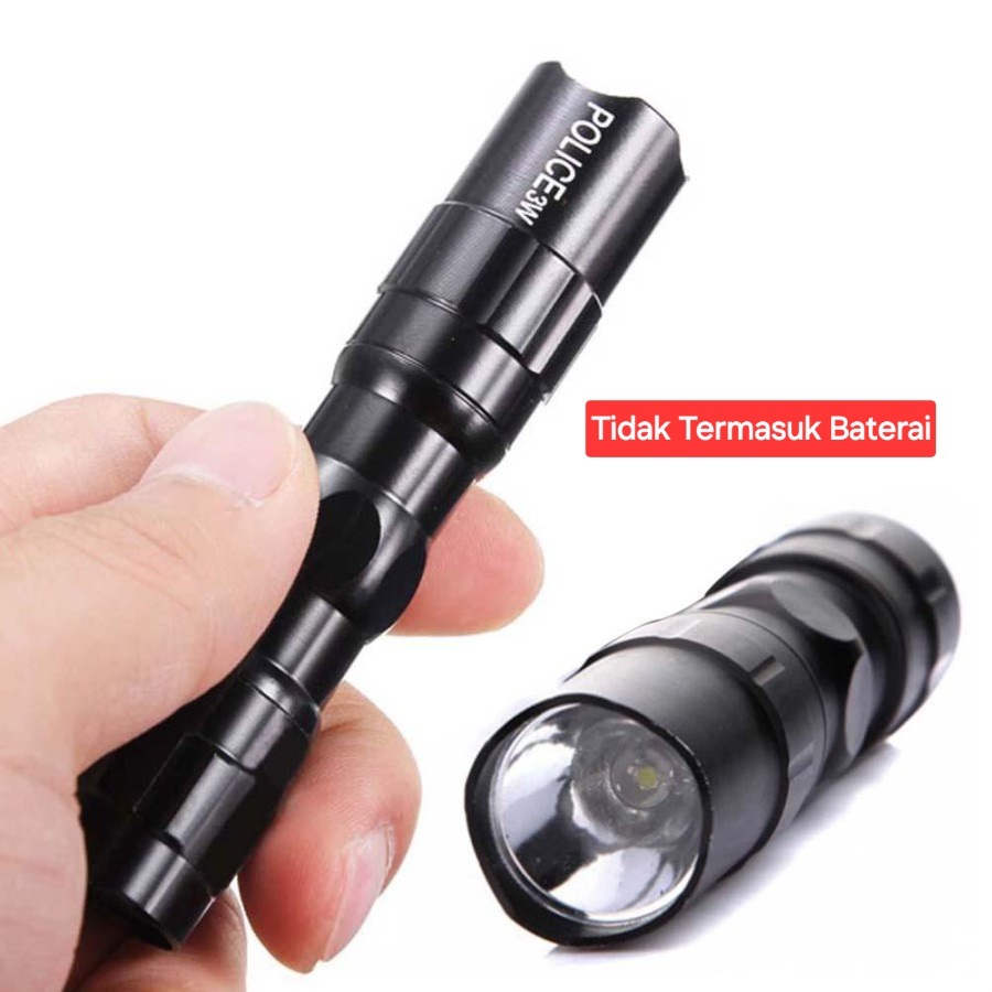 Jual Senter Polisi Police (TIDAK TERMASUK BATERAI) / Senter Mini ...