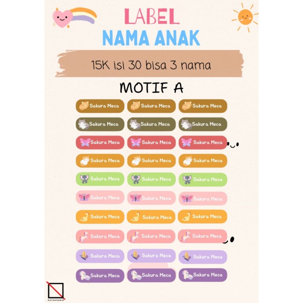 Jual LABEL NAMA DTF PRAKTIS | Shopee Indonesia
