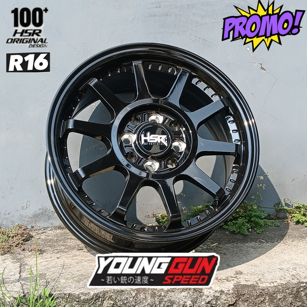 Jual velg racing r16 baut 4 buat avanza xenia brio agya calya mobilio hsr gymkana ring 16 gloosy ...