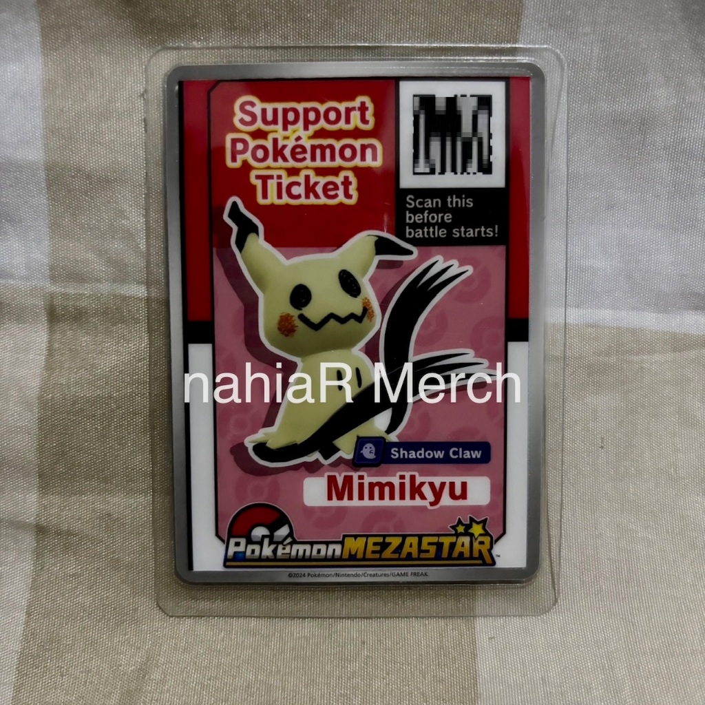 Jual Pokemon Mezastar Support Ticket Mimikyu | Shopee Indonesia
