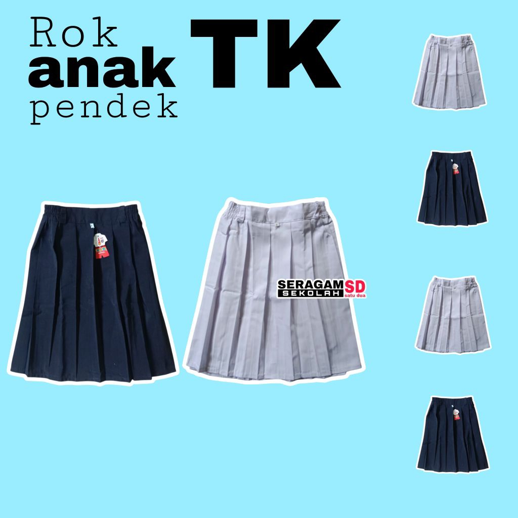 Jual Rok Anak TK Hitam Pendek Rok Sekolah Pendek Warna Putih | Shopee Indonesia