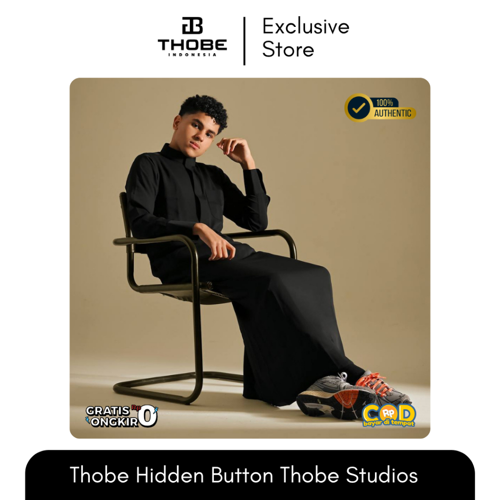 Jual [JUBAH HB] Thobe Studios Hidden Button Thoub (Thobestudios Jubah Pria Gamis Pria Slimfit ...
