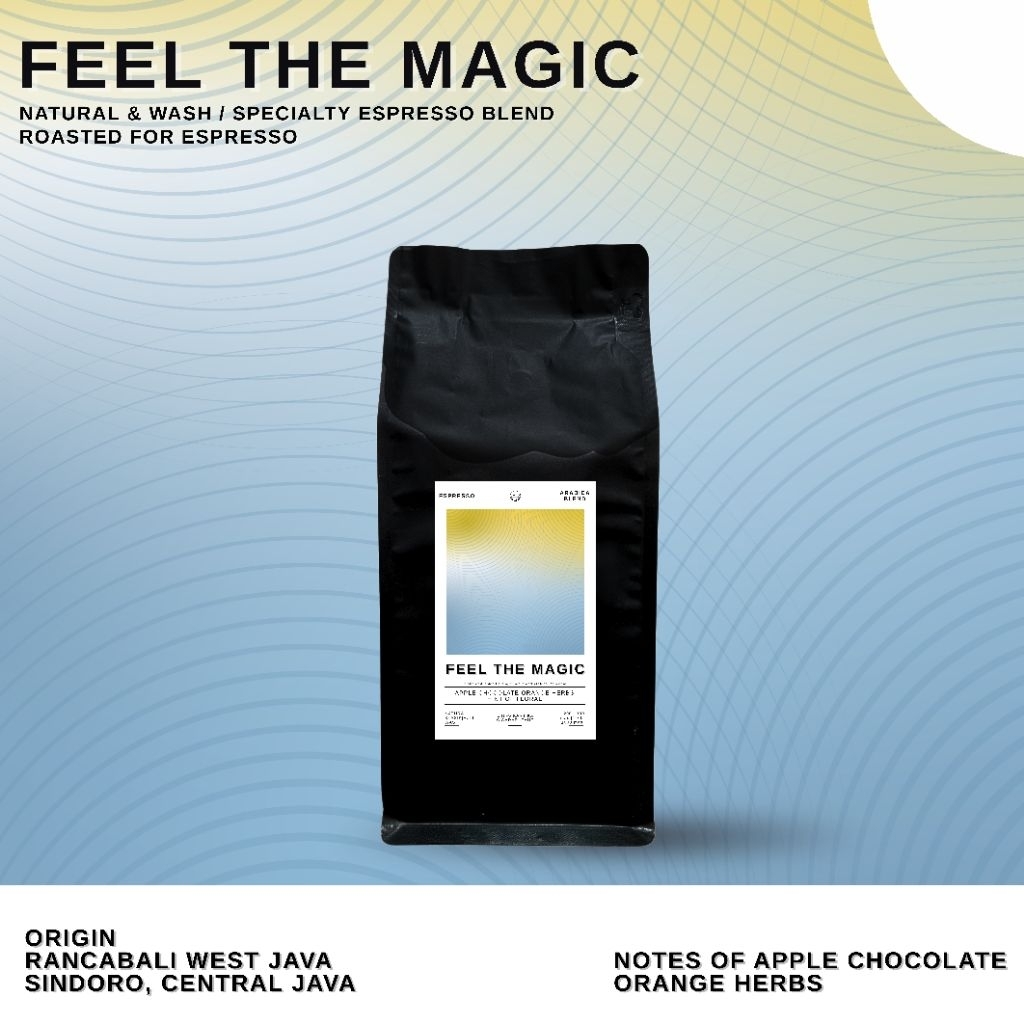 Jual Kopi Arabika Espresso Feel The Magic, Roasted for Espresso ...
