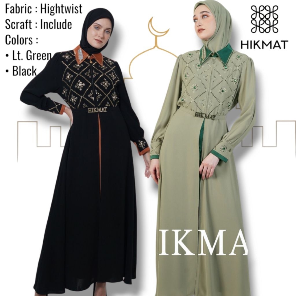 Jual Abaya Hikmat Fashion Original A3829 | Shopee Indonesia