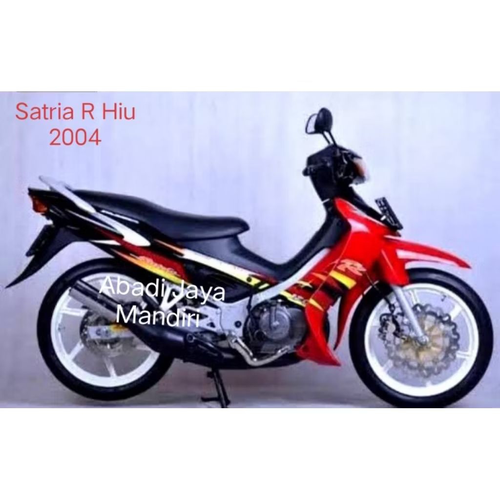 Jual STIKER LIS STRIPING SUZUKI SATRIA 120 R HIU HITAM MERAH HITAM 2004 ...