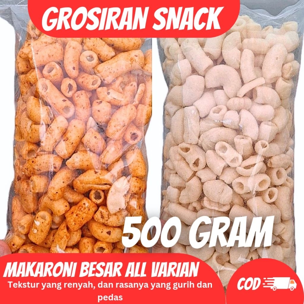 Jual (500 GRAM) MAKARONI BESAR (Mandala) all varian | Shopee Indonesia