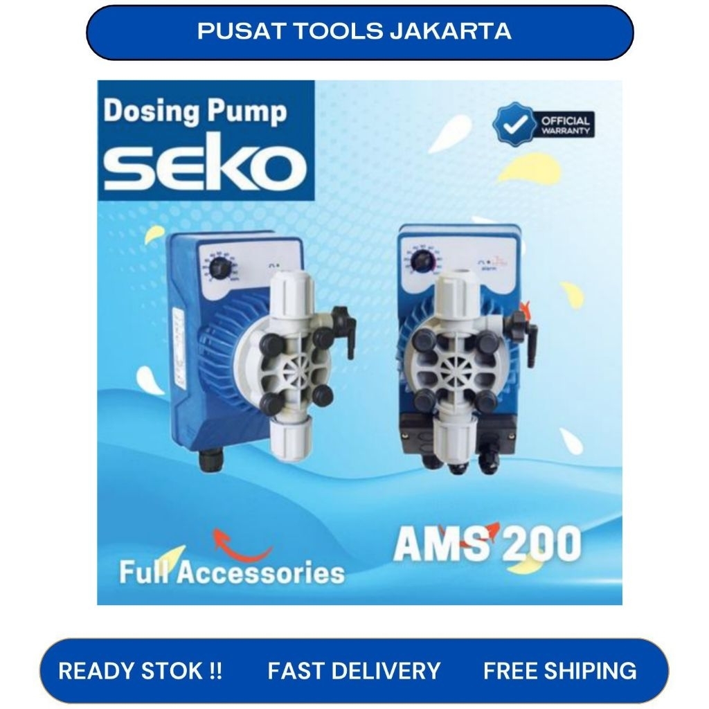 Jual Dosing Pump SEKO AMS 200 pompa dossing chemical Seko Dosing pump ...