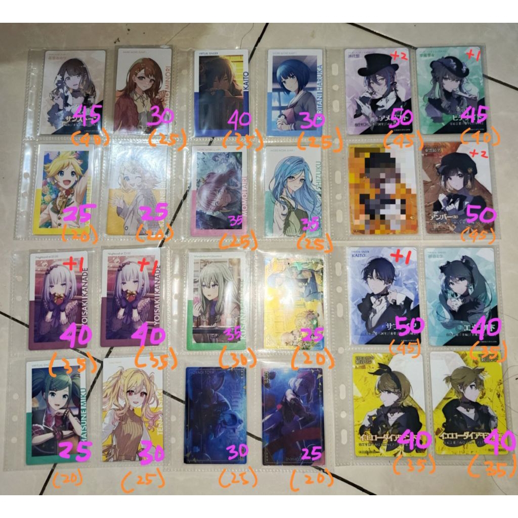 Jual PROJECT SEKAI OFFICIAL MERCH (EPICK, JEWEL CARD, DAN WAFER CARD ...