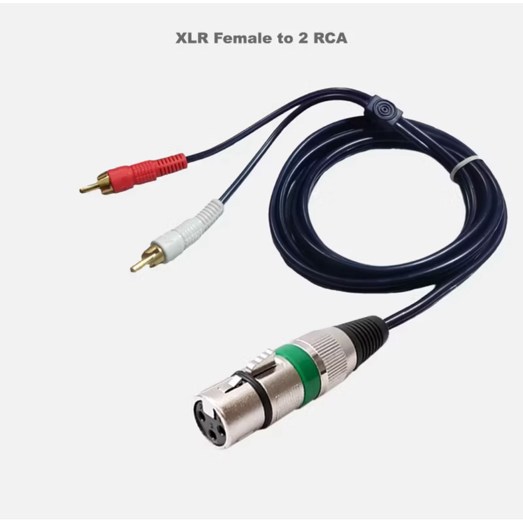 Jual kabel audio XLR female to RCA ukuran 5 meter | Shopee Indonesia