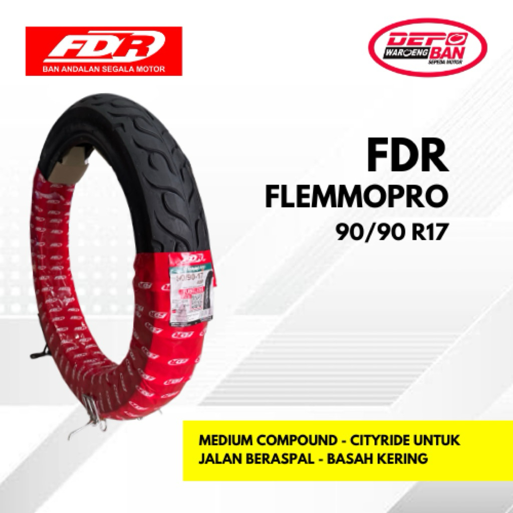 Jual BAN TUBLESS MERK FDR TYPE FlemmoPro UKURAN 90/90 R17 ORIGINAL ...