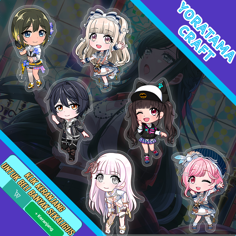 Jual Gantungan Kunci D4DJ Aoi Michiru Rinku Kurumi, Keychain Anime Lucu ...