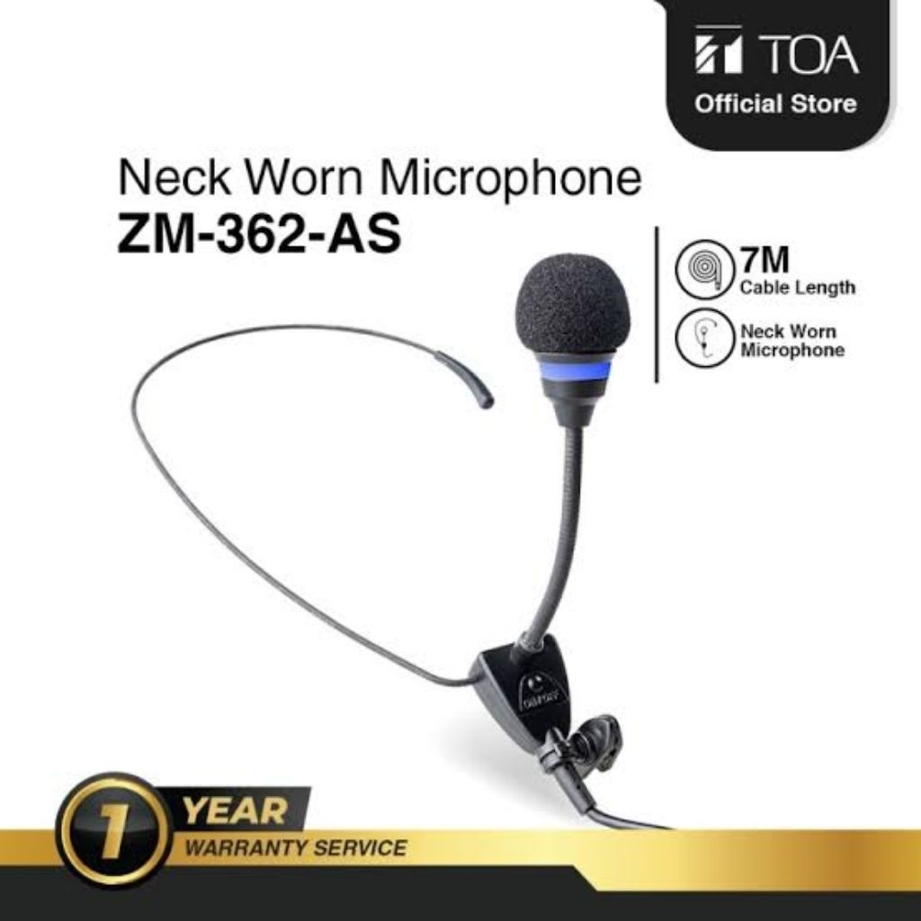Jual neck worn microphone TOA ZM 362as mic imam masjid original TOA | Shopee Indonesia