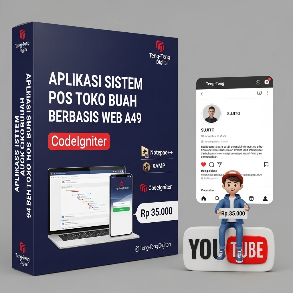 Jual APLIKASI SISTEM POS TOKO BUAH BERBASIS WEB A49 | Shopee Indonesia