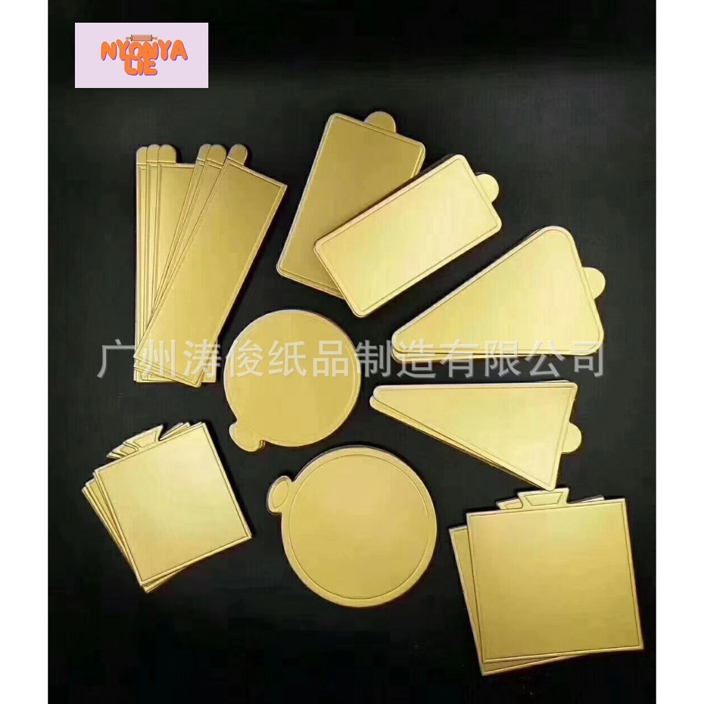 Jual TTD01 Tatakan Alas Gold Merah Bulat Segi Kerucut Cake Tiramisu ...