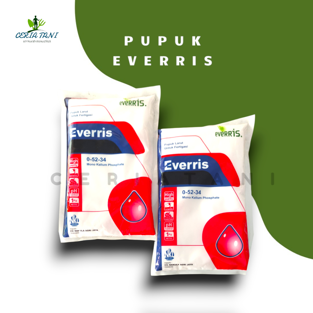 Jual Pupuk Pasca Bunga Buah MKP Everris 1KG Mono Kalium Phosphate 0-52 ...