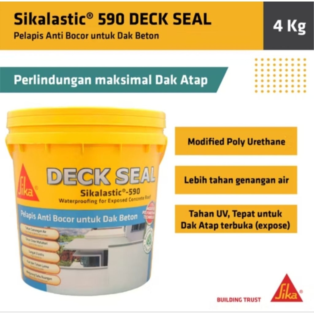 Jual Sikalastic 590 Deckseal Sika lastic Deckseal 4kg Sikalastic 590 ...