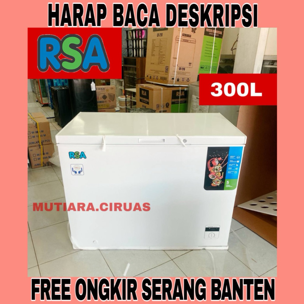 Jual Chest Freezer Box RSA CF-310 / Freezer Box 300 Liter (FREE ONGKIR ...