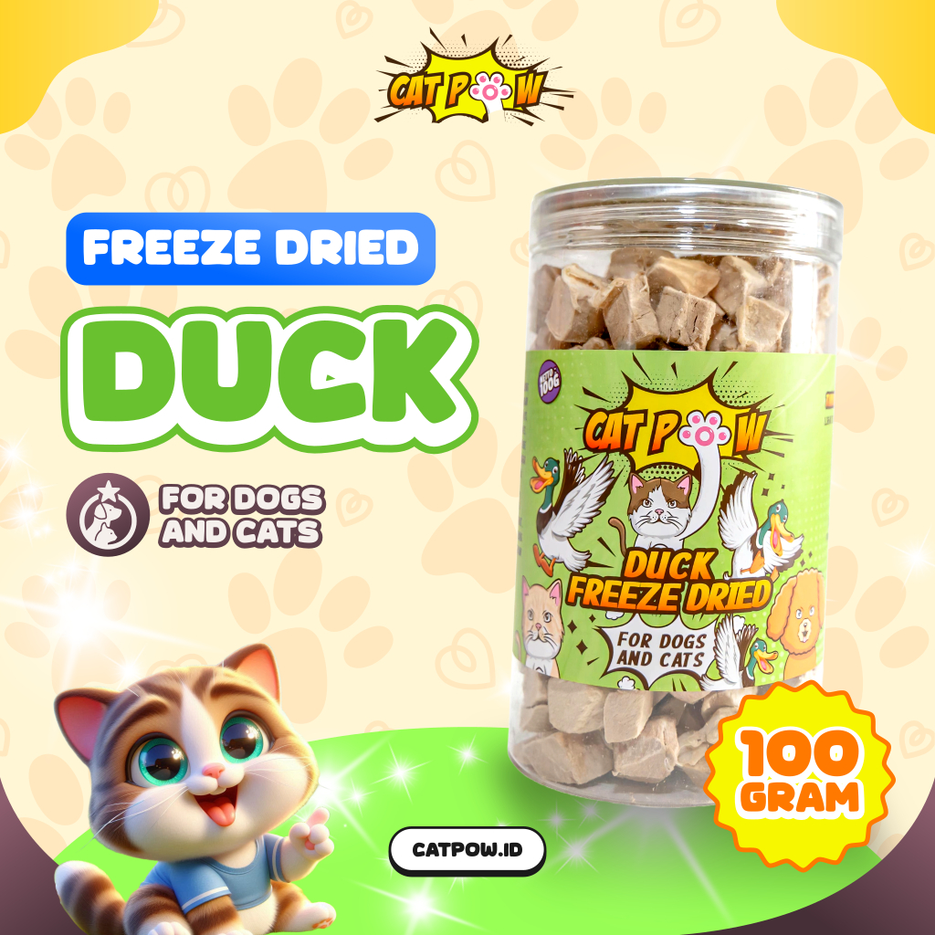 Jual Duck Freeze Dried – Snack Daging Bebek Premium untuk Kcuing Anjing ...