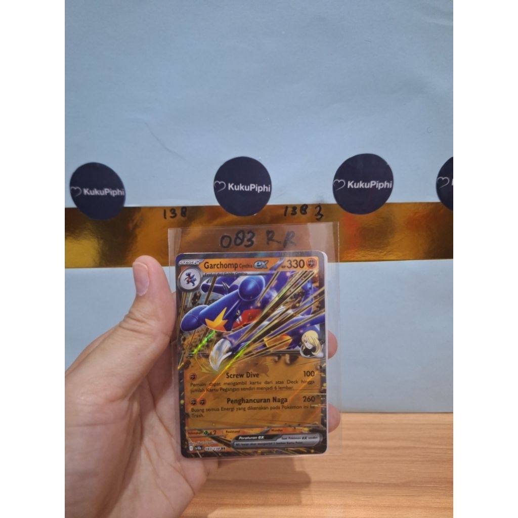 Jual Kartu Pokemon Garchomp Cyntia EX RR Sv10 083/138 RR | Shopee Indonesia
