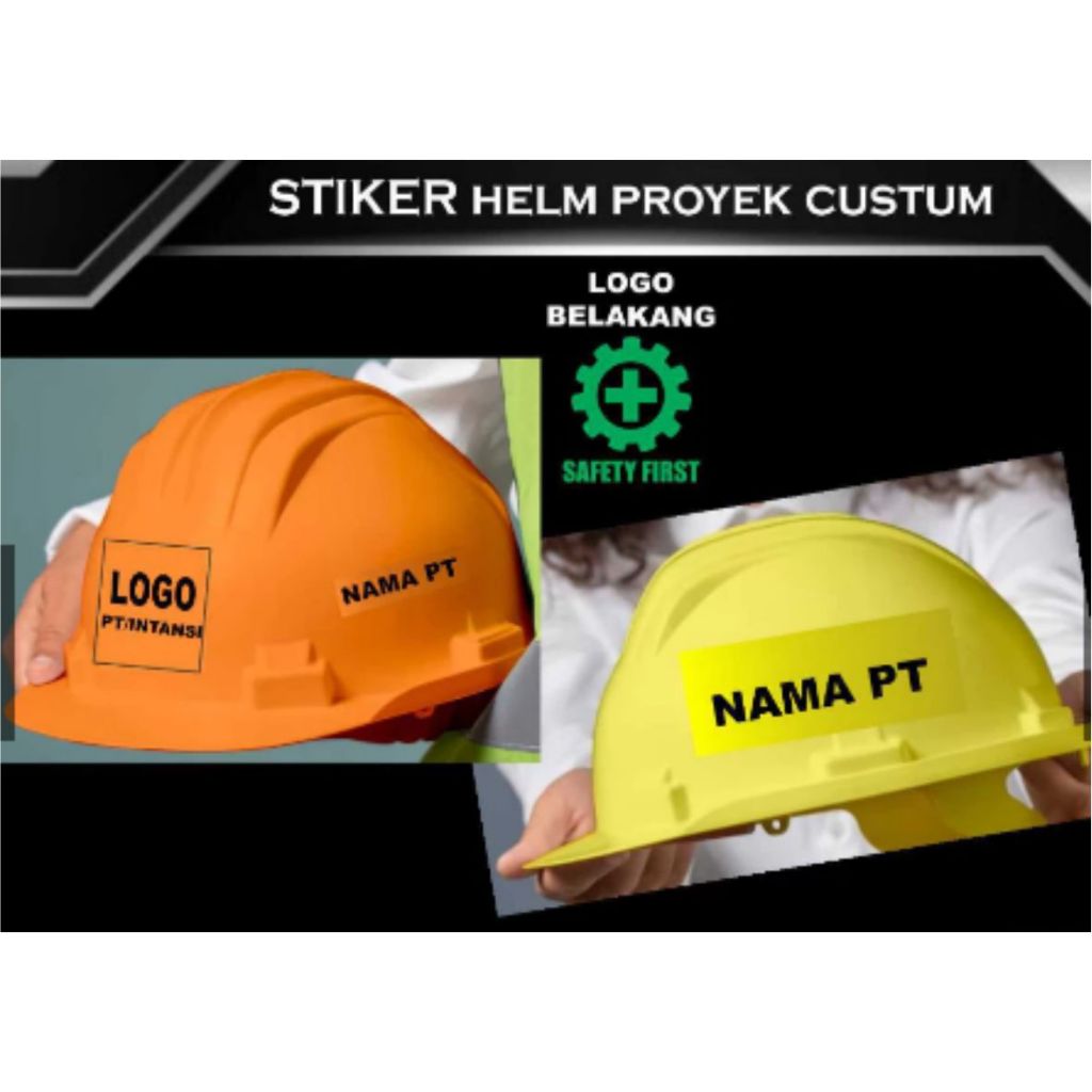 Jual STICKER CUSTOM HELM PROYEK SAFETY FIRST no1 | Shopee Indonesia