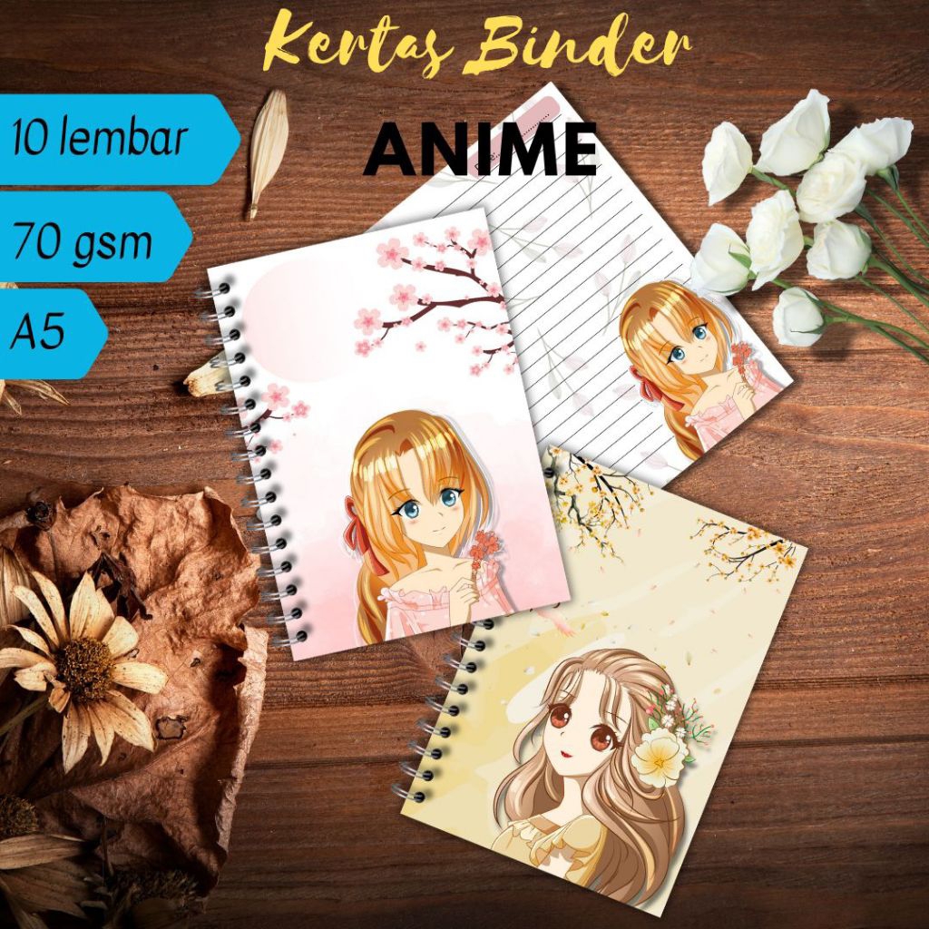 Jual Kertas binder/anime binder/binder karakter anime | Shopee Indonesia