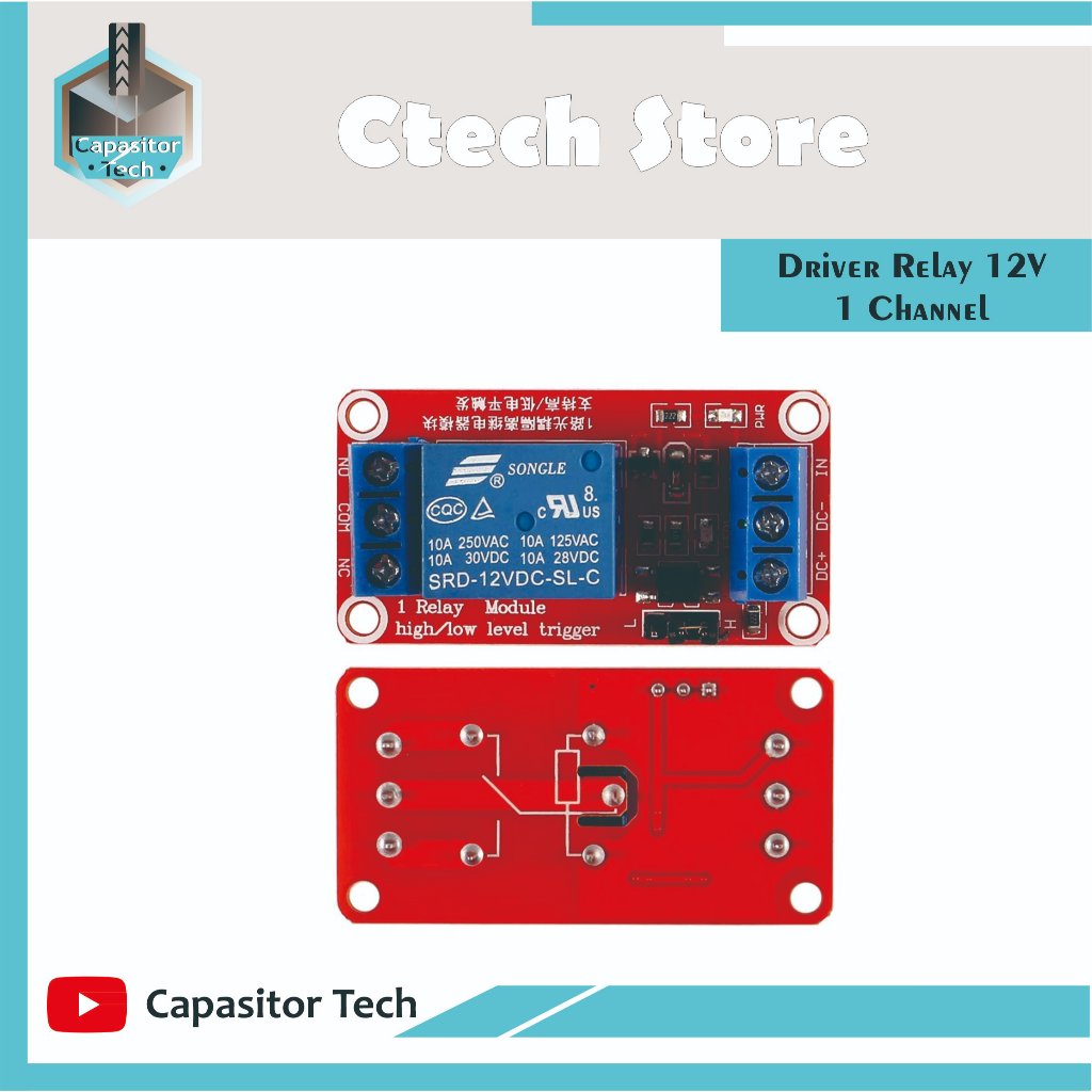 Jual Relay 1 Channel 12V Optocoupler High / Low Level Trigger | Shopee ...