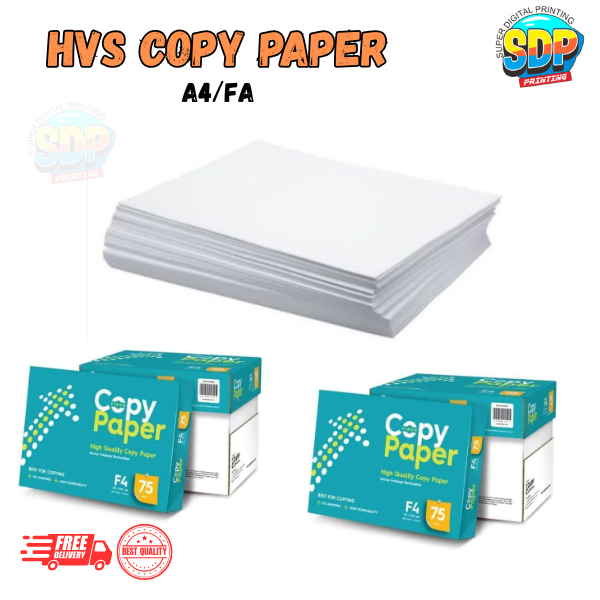 Jual HVS F4/A4 Copy Paper 75 Gsm 1 Rim HVS Putih 500 Lembar Termurah ...