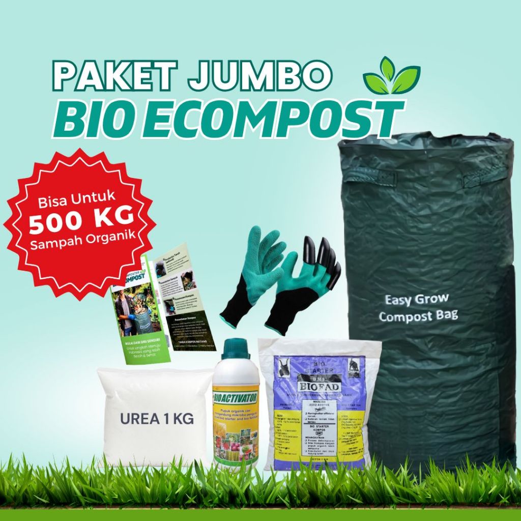 Jual Paket Komposter Bio Ecompost Jumbo 200 Liter Bak Tong Sampah ...